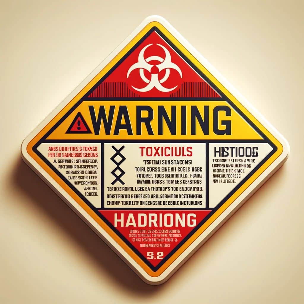 Hazard Warning Labels - Sprite Labels